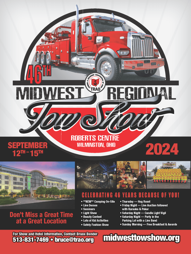 WE ARE EXCITED TO WELCOME YOU BACK FOR THE 2024 TOW SHOW !!!! | Midwest ...